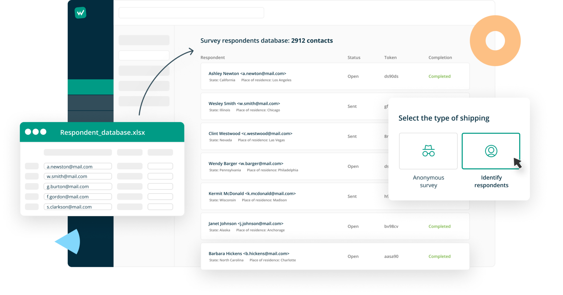 Respondents Identification - Startquestion - create online survey and forms