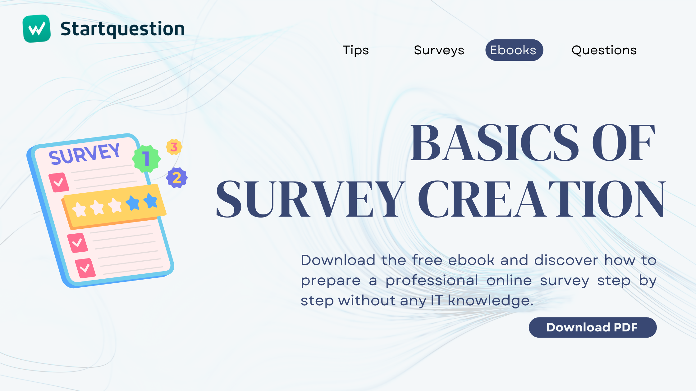 eBook: Creating a Survey - Basics - Startquestion - create online ...